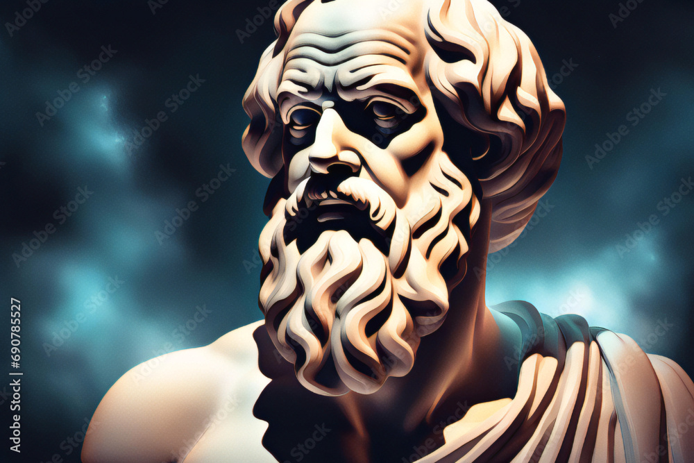 Socrates, Greek philosopher from Athens, founder of Western philosophy ...