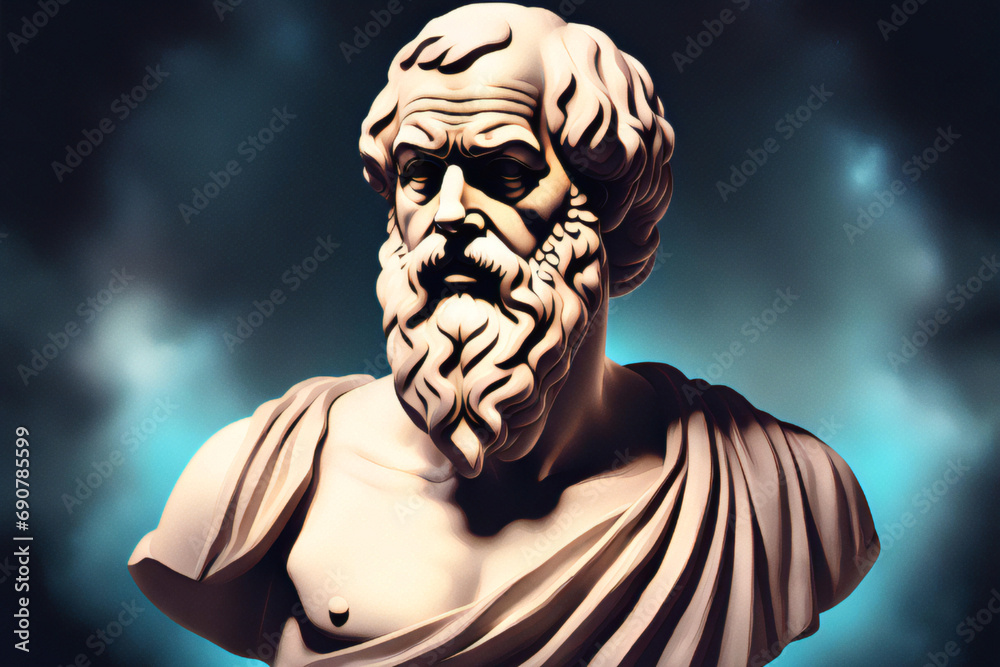 Socrates, Greek philosopher from Athens, founder of Western philosophy ...