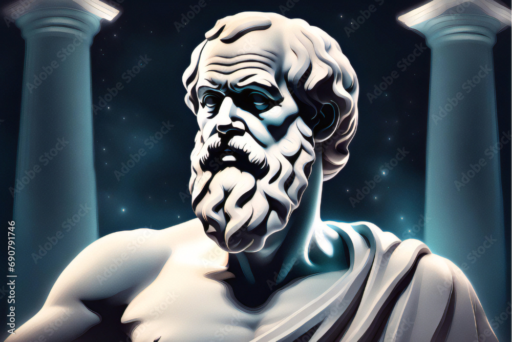 Socrates, Greek philosopher from Athens, founder of Western philosophy ...
