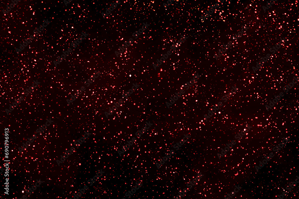 Red galaxy space background. Glowing stars in the night. Starry night ...