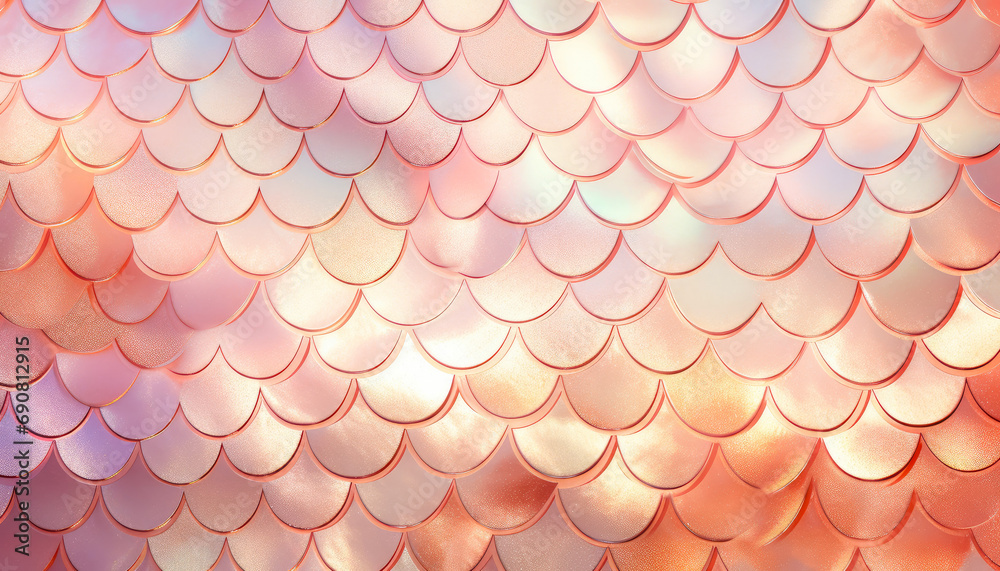 shiny fish scale pattern: peachy pastel color of the year peach fuzz ...