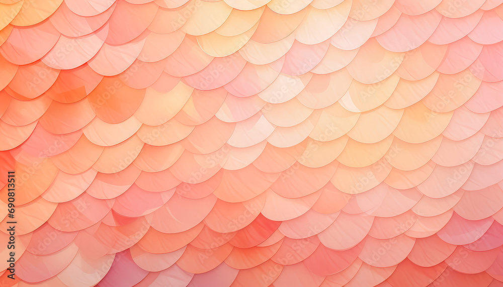 shiny fish scale pattern: peachy pastel color of the year peach fuzz ...