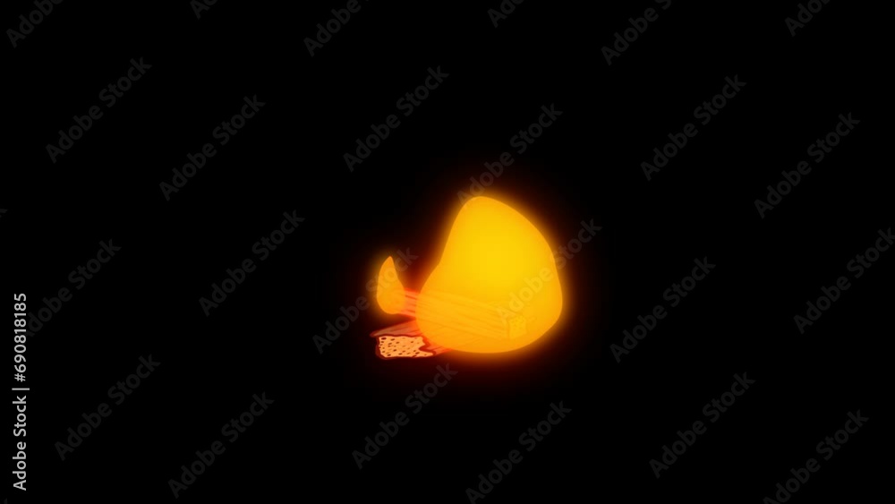 Vídeo do Stock: Fire burning on chopped woods on transparent background ...
