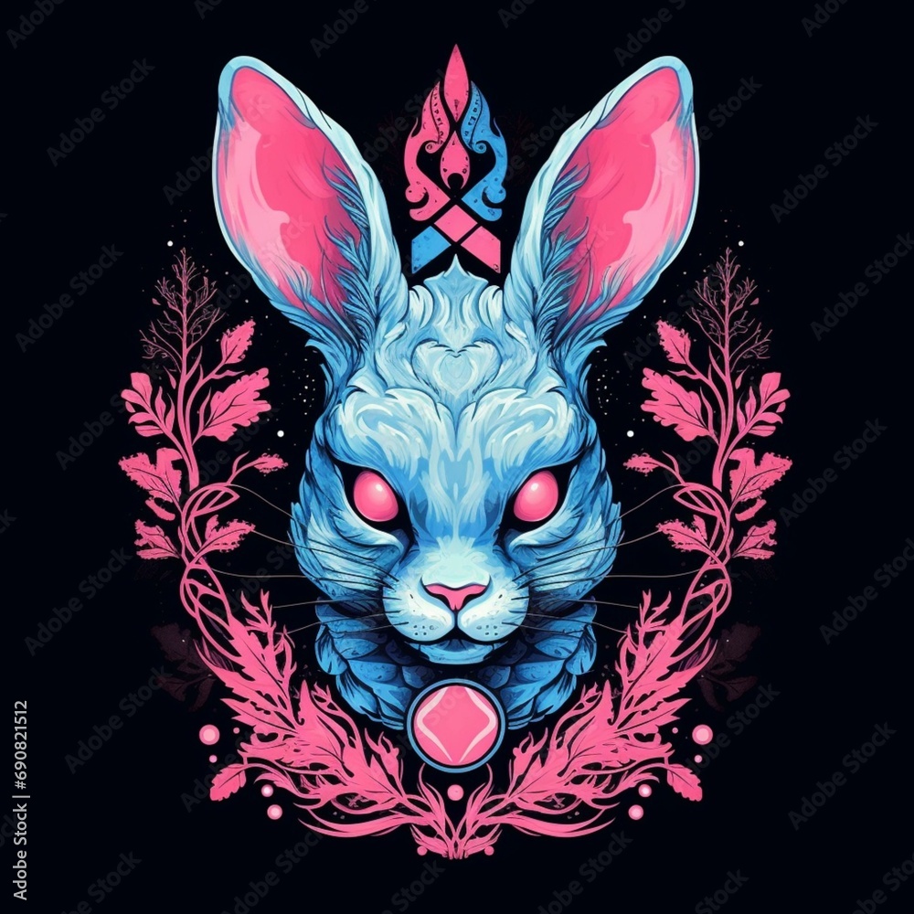 Evil Bunny Rabbit Tattoo