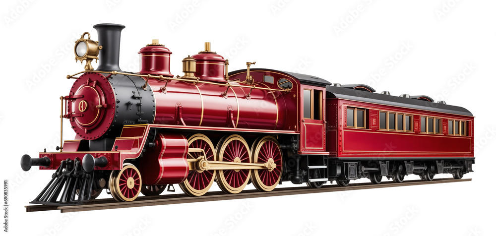 Train Isolated on Transparent Background Stock Photo | Adobe Stock