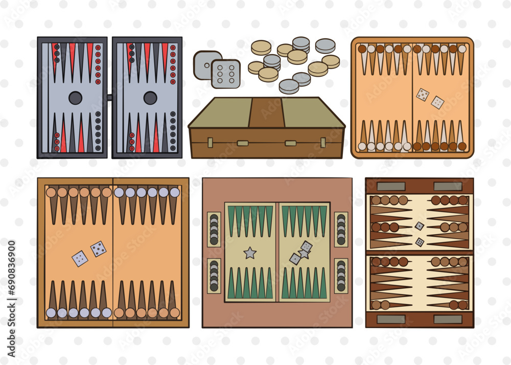 Backgammon SVG, Backgammon Clipart, Board Game Svg, Games Svg ...