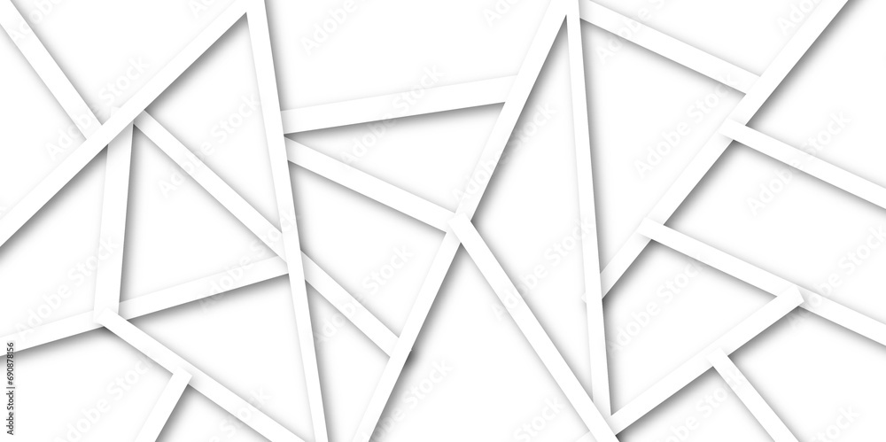 Creative and geometric shape with white luxury pattern and paper ...