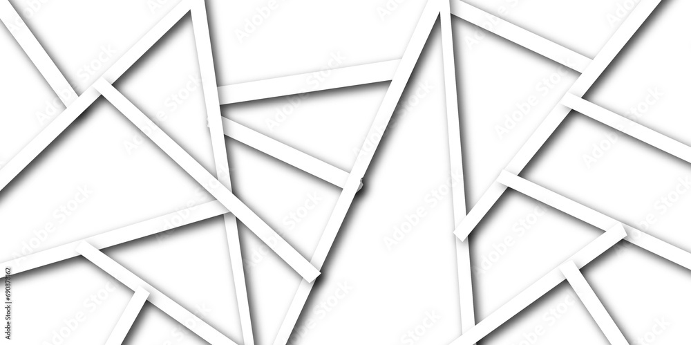Creative and geometric shape with white luxury pattern and paper ...