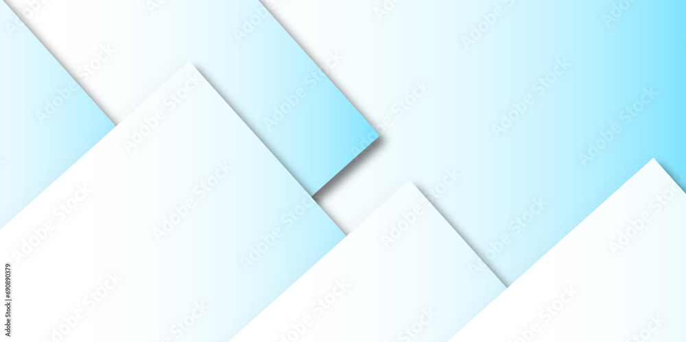 Abstract white blue square shape with futuristic concept background ...