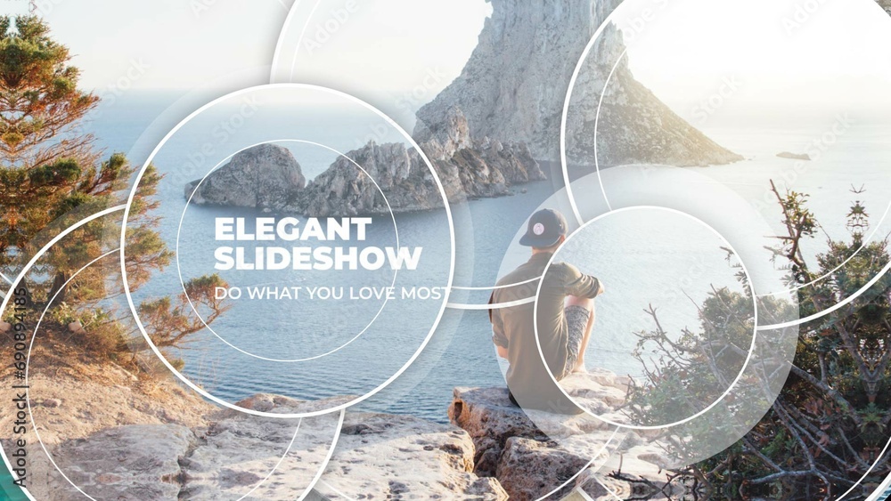Elegant Circle Slideshow Stock Template | Adobe Stock