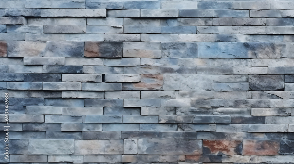 natural bricks wall background, blue grey rusty bricks with hard ...