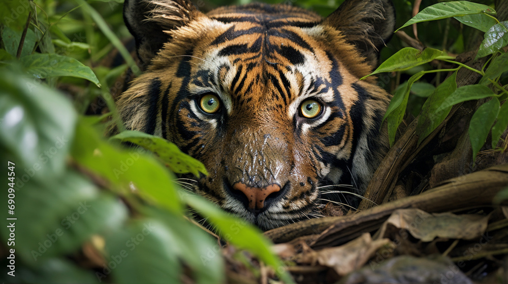 South China Tiger in Stealth Mode: The South China tiger, a rare and ...