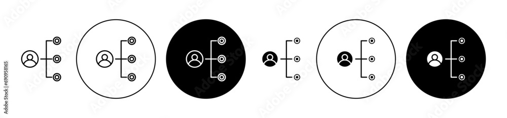 Department head symbol set. Business enterprise president suitable for ...