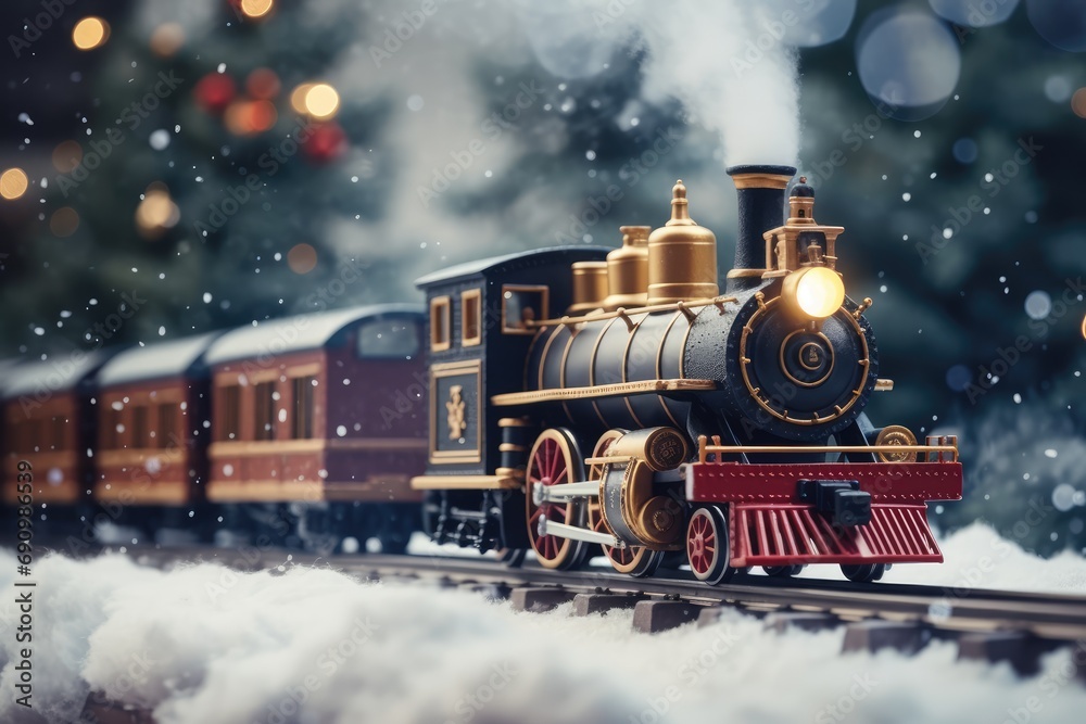 Nostalgic Christmas Train Ride - A vintage steam train decked out for ...