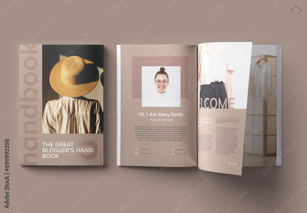 Handbook Stock Template | Adobe Stock