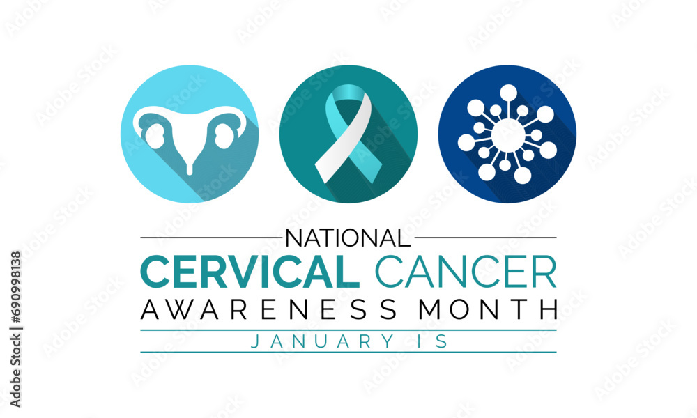 Vector illustration on the theme of Cervical Cancer awareness month ...