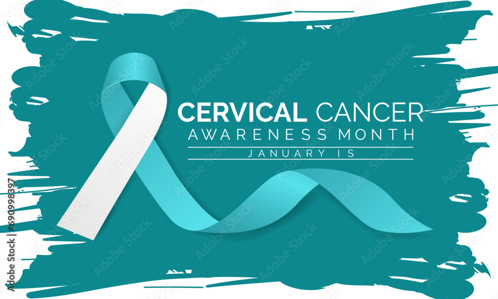Vector illustration on the theme of Cervical Cancer awareness month ...