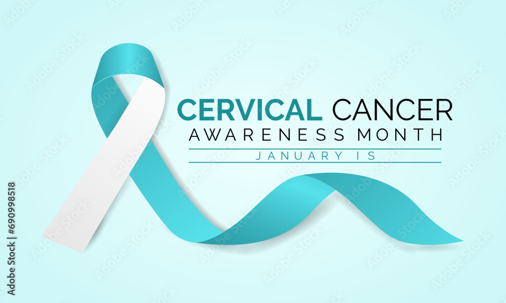 Vector illustration on the theme of Cervical Cancer awareness month ...