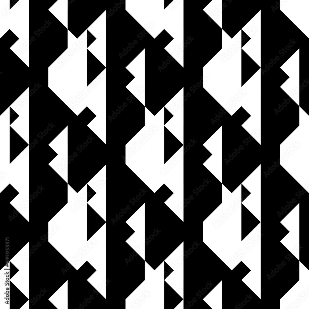 Seamless surface pattern design with stylized triangles ornament ...