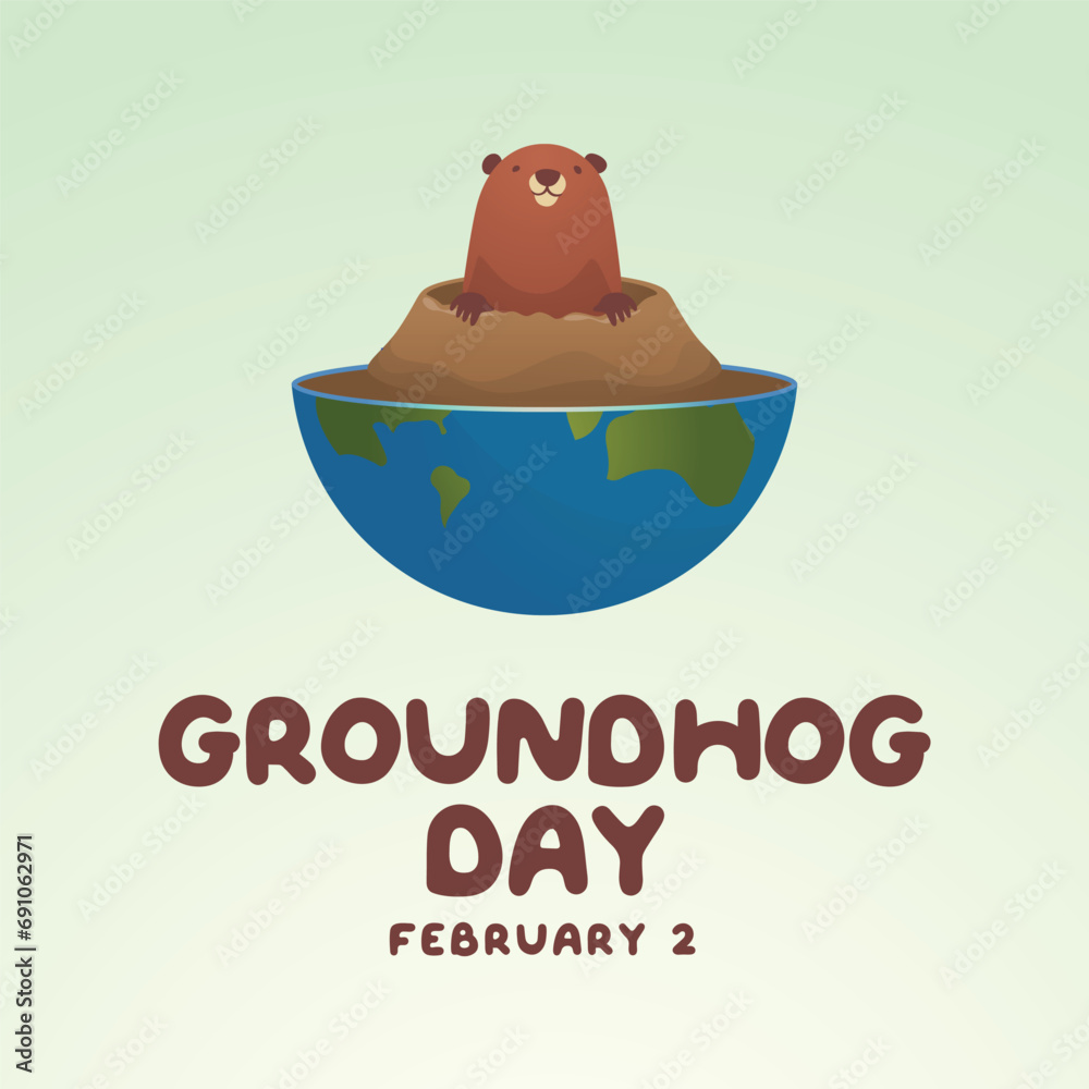Flyers commemorating Groundhog Day or its associated events can use ...