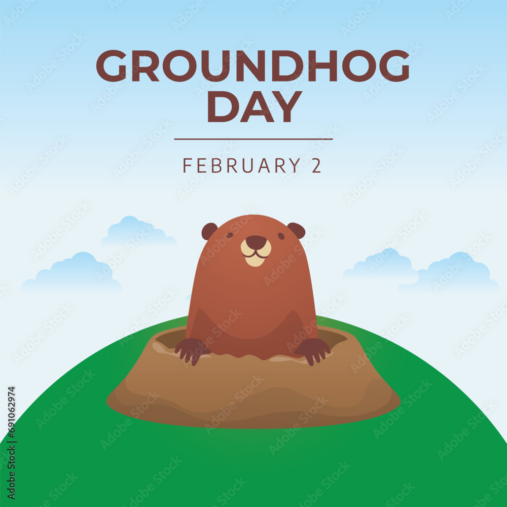 Flyers commemorating Groundhog Day or its associated events can use ...