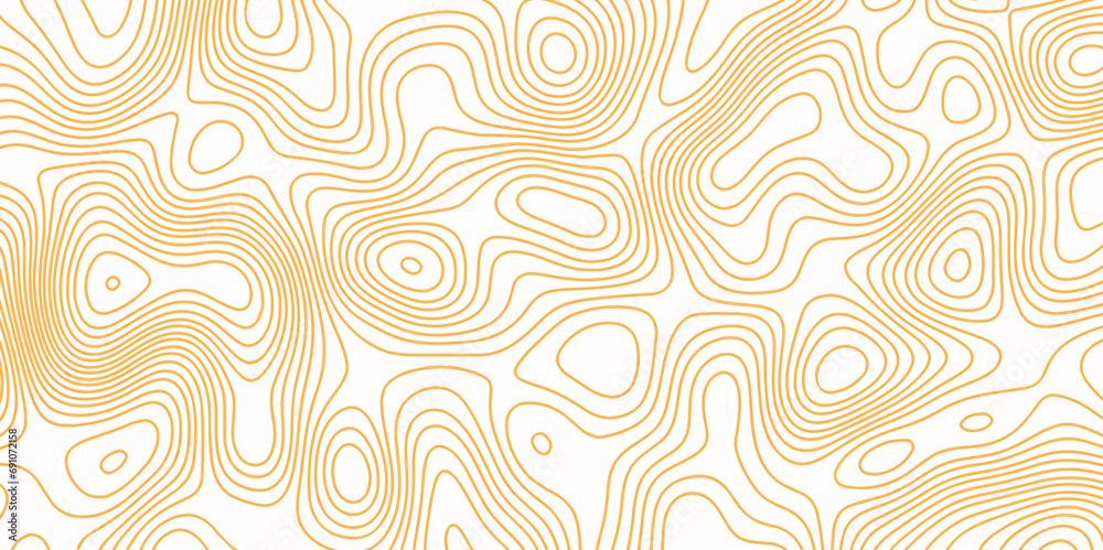 Abstract Topographic map background with wave line. Topography and ...