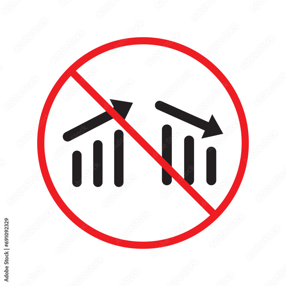 Forbidden prohibited warning, caution, attention, restriction label ...