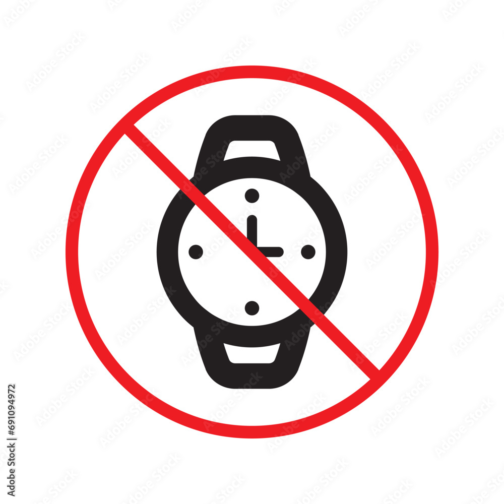 Forbidden Prohibited Warning, caution, attention, restriction label ...