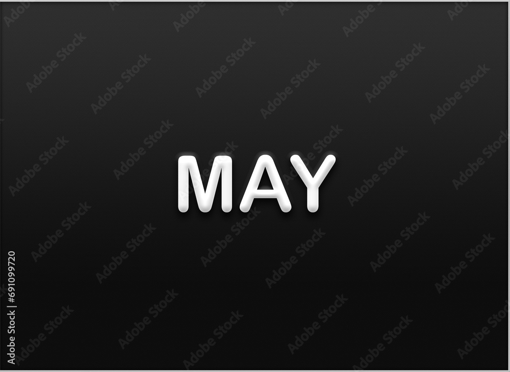 May month name design illustration. Name of The Month Background ...
