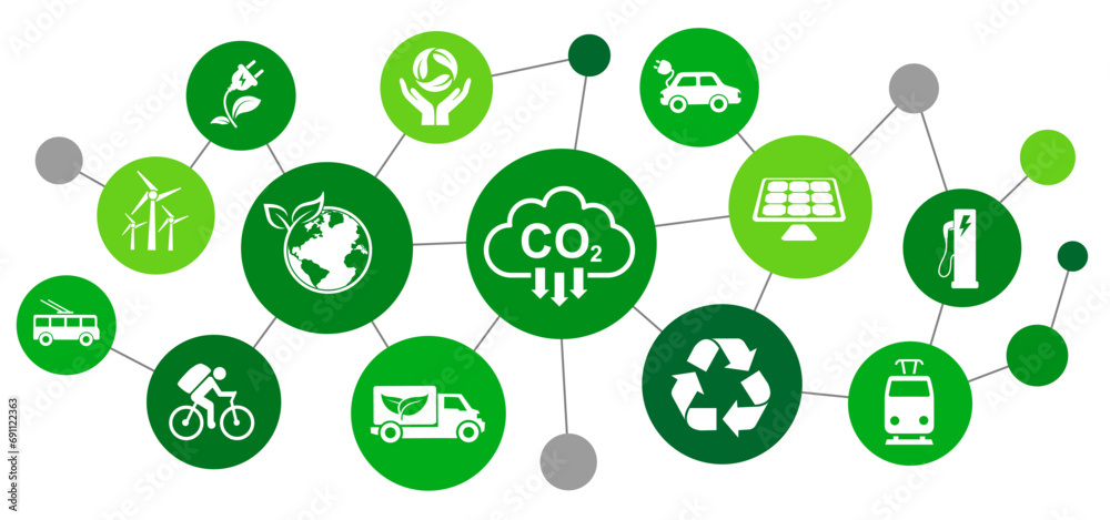 Carbon reduction to achieve the goal by 2050 for for decrease CO2 ...