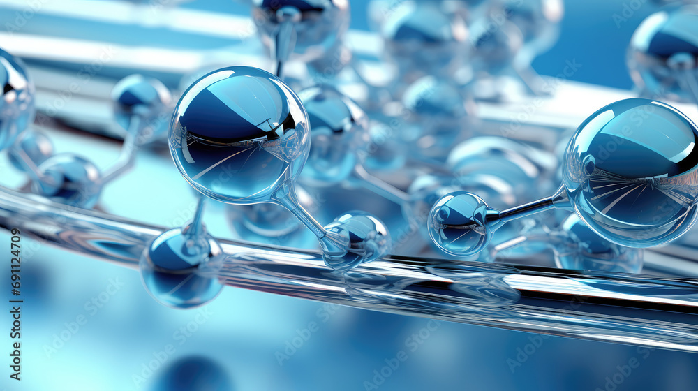 Macro wallpaper with Ionized H2O water molecules, electrolysed ...