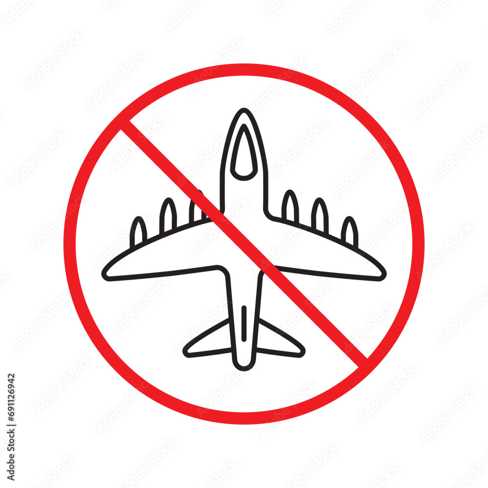 Forbidden Prohibited Warning, caution, attention, restriction label ...