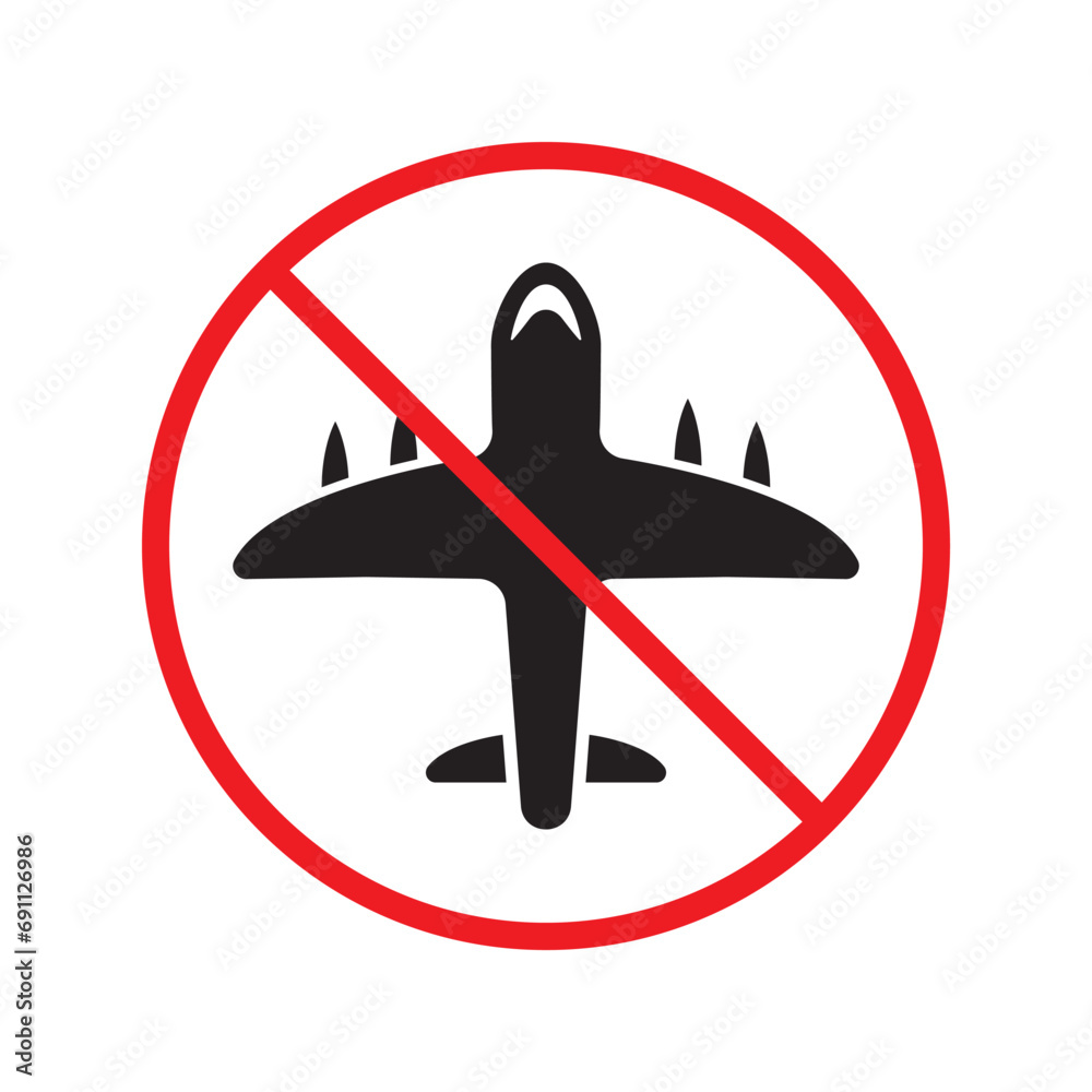 Forbidden Prohibited Warning, caution, attention, restriction label ...