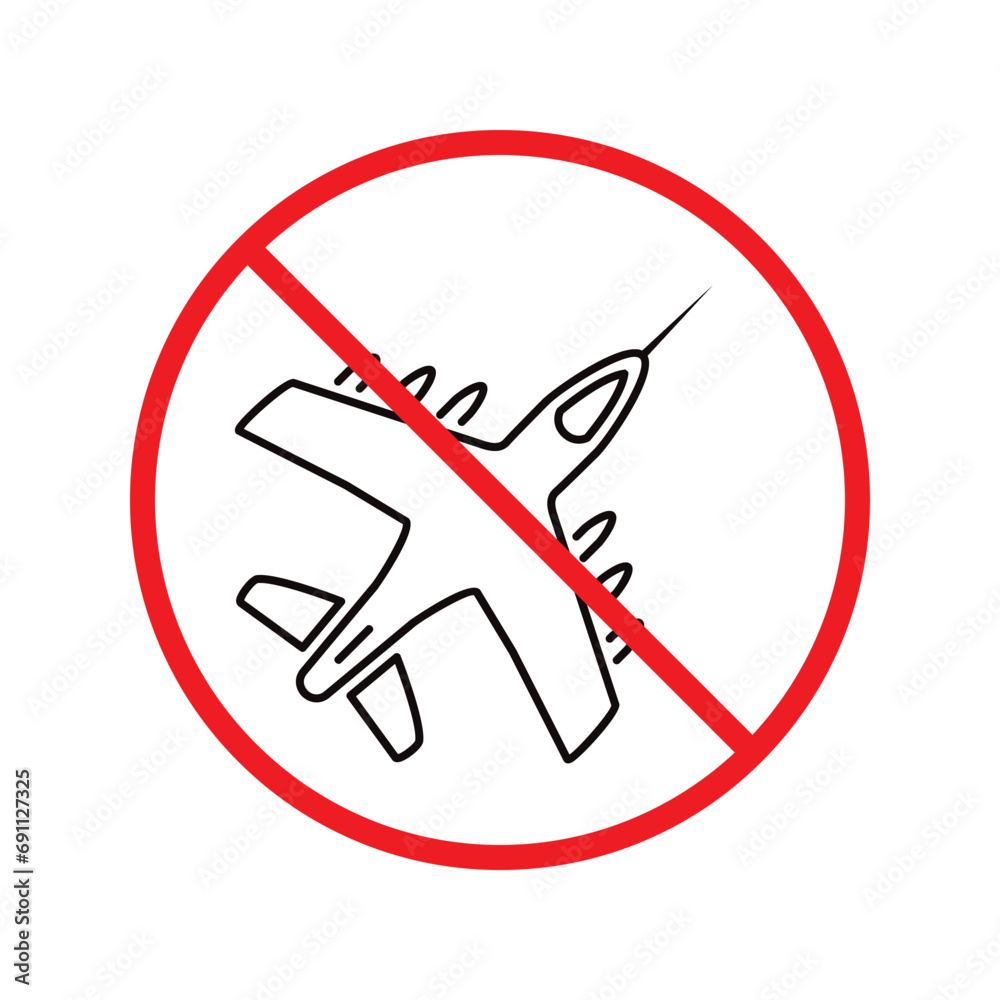 Forbidden Prohibited Warning, caution, attention, restriction label ...