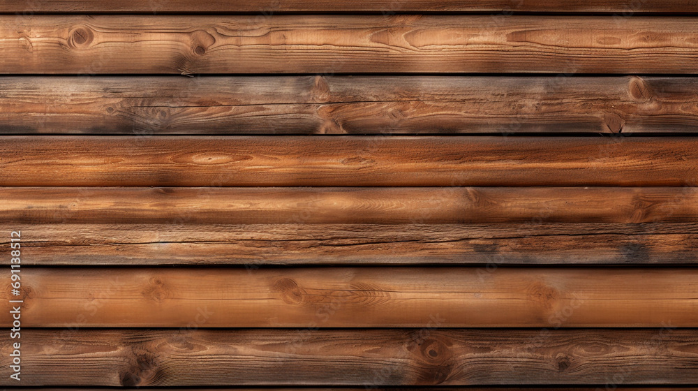 Seamless natural wood log cabin wall background texture created with ...