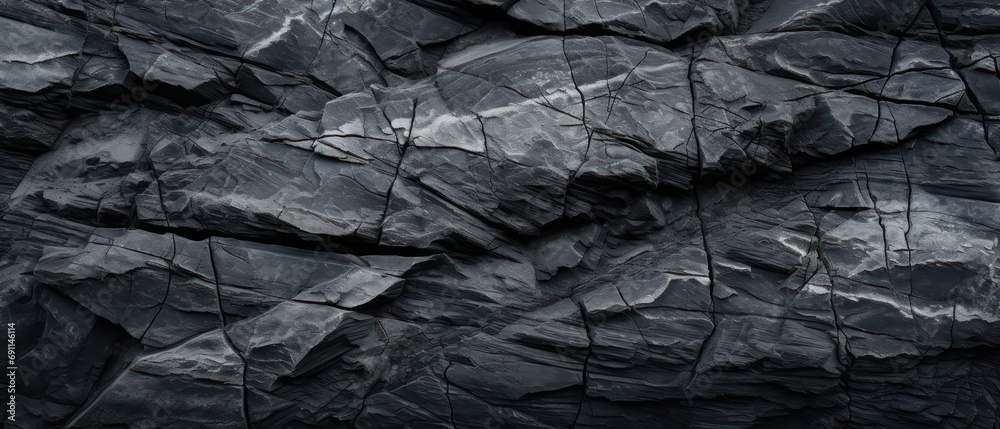 Grey rock texture background. dark grey rough mountain surface with ...