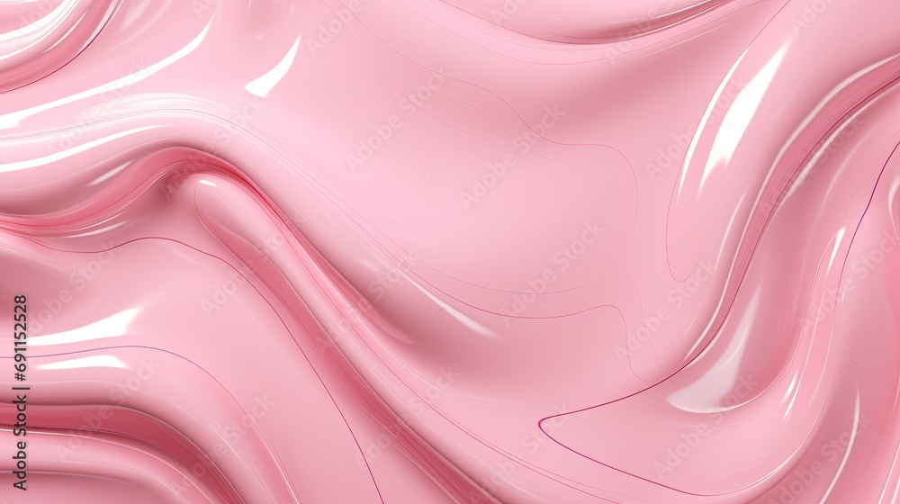 abstract pink flowing liquid, top view, as a Horizontal background ...