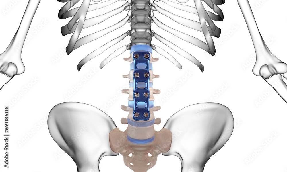Orthopedic Spine Fixation Spinal Fixator Anterior Lumbar plate Stock ...