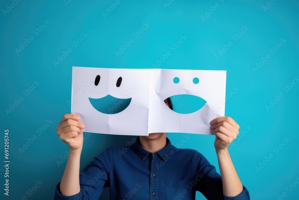 Smiling paper happy face Smiley Laugher, friendly happy post it smile ...