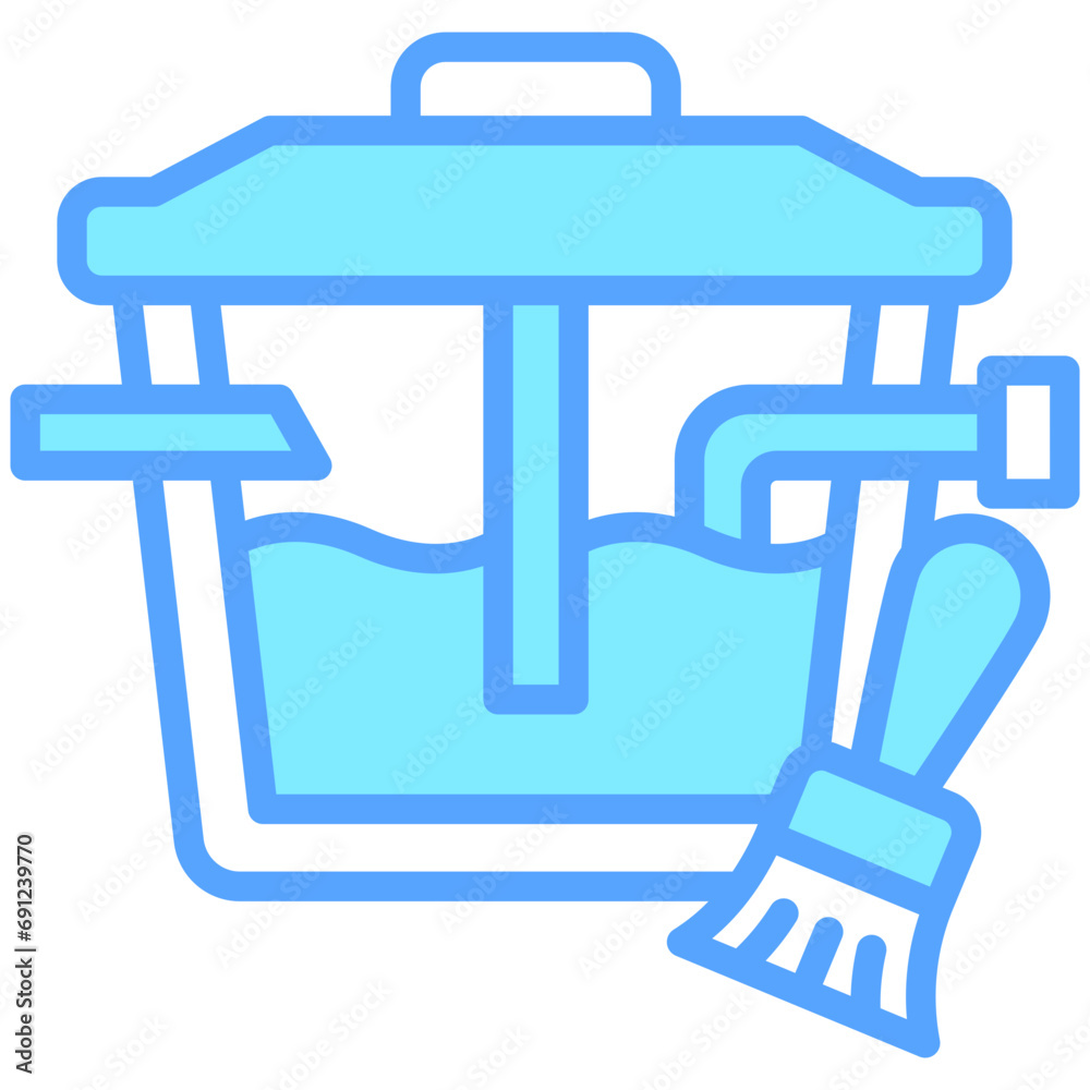 Grease Trap Cleaning icon related to plumbing service, water, oil and ...