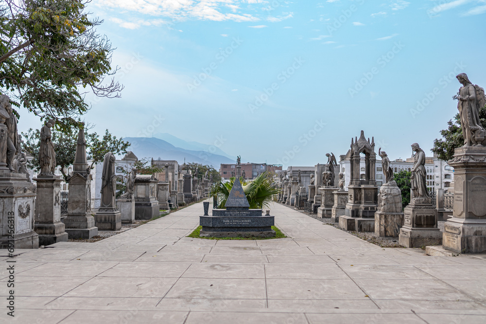 Lima, Peru - June 26, 2022: Presbítero Maestro Cemetery Museum ...