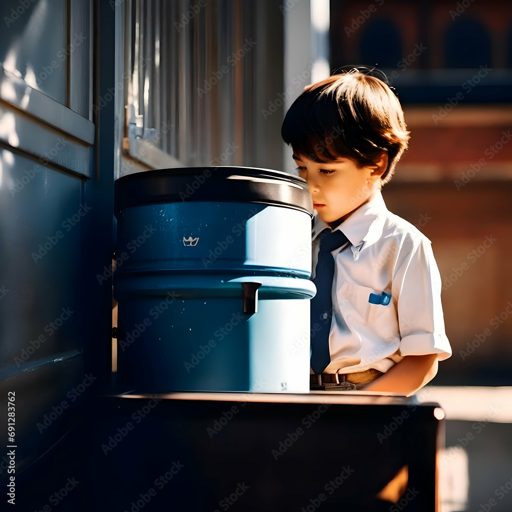 Boy, young child drinking tea in cafe, Boy in Cafe, Boy drinking tea ...