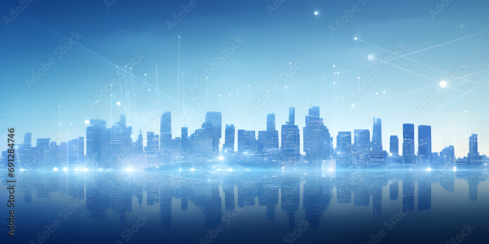 Big city at night cityscape background with architecture skyscrapers ...