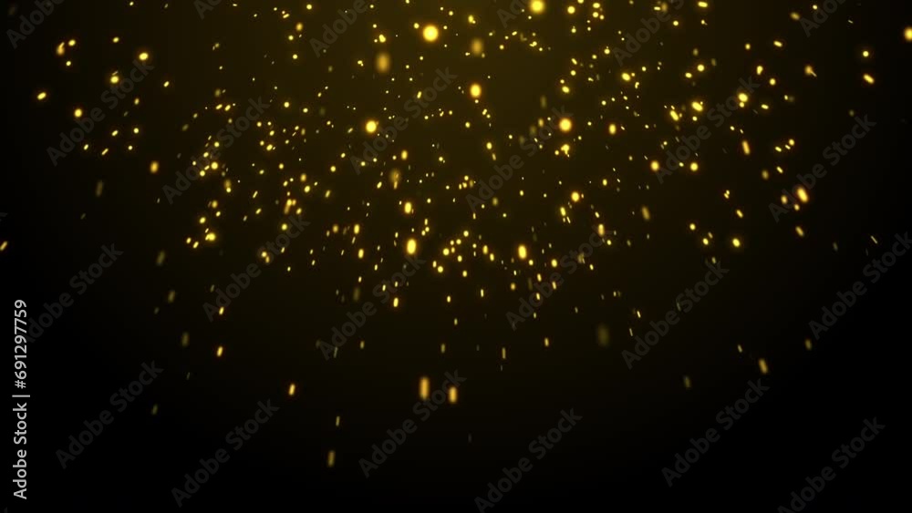 4K gold particles awards backgrond is a motion graphics. The luxurious ...