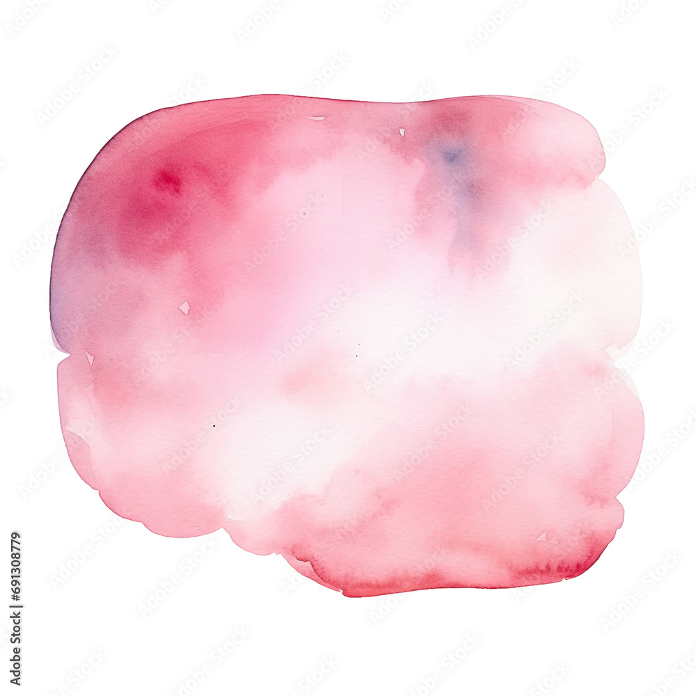 Expressive Dialogues: Pink Watercolor Pastel Speech Text Bubble with ...