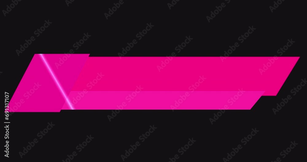 4K Animation of the modern lower third in Alpha Channel. Smooth ...