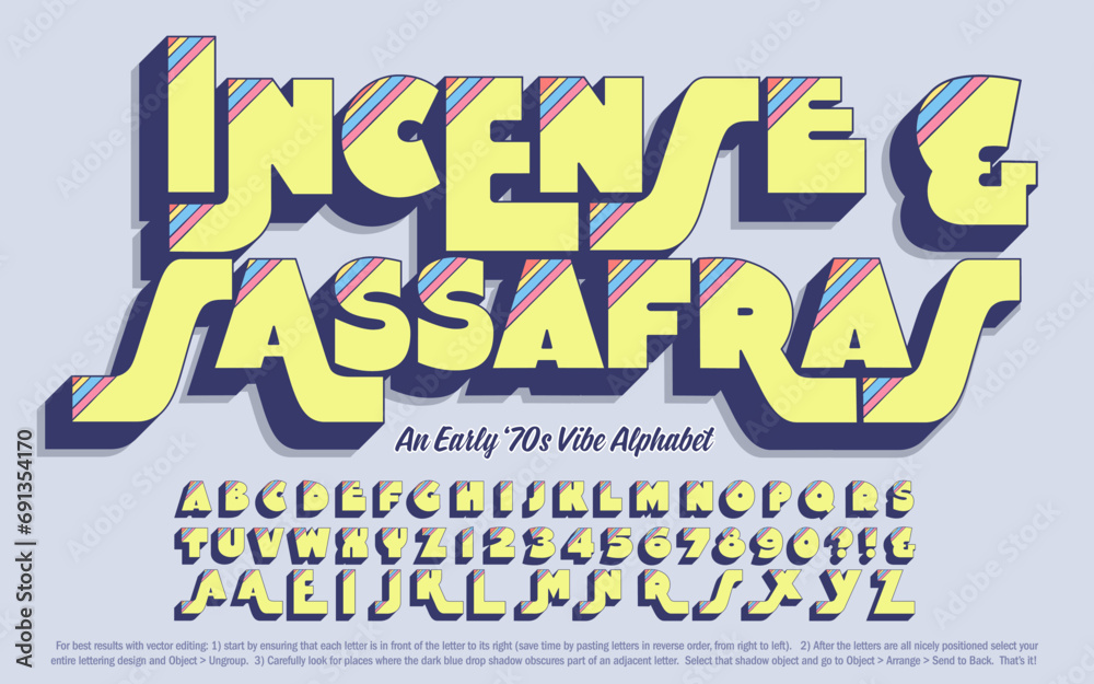 Incense and Sassafras is an early 1970s pop art style of vivid, splashy ...