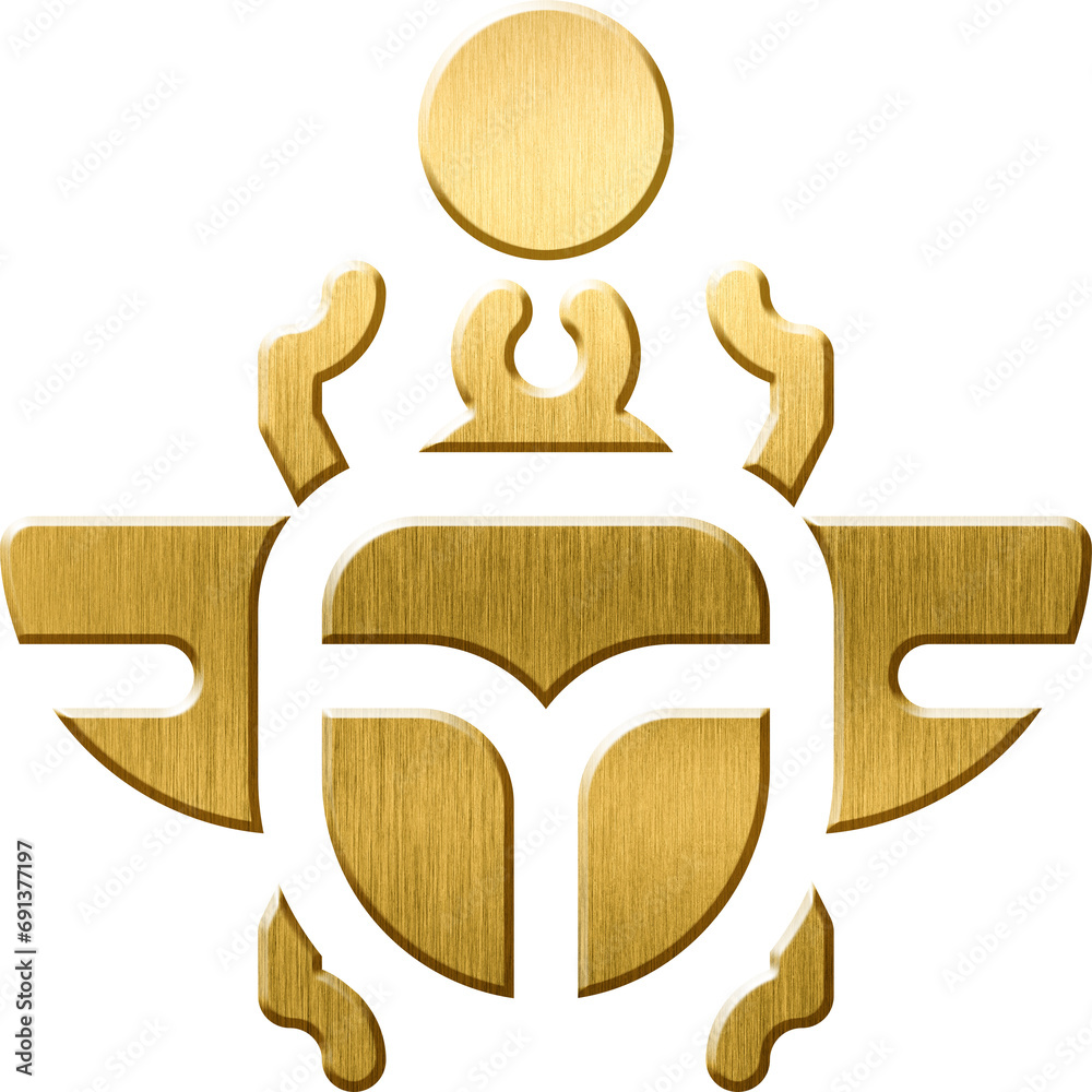 ภาพประกอบสต็อก Scarab in Ancient Egyptian Religion: Emblem of Rebirth ...