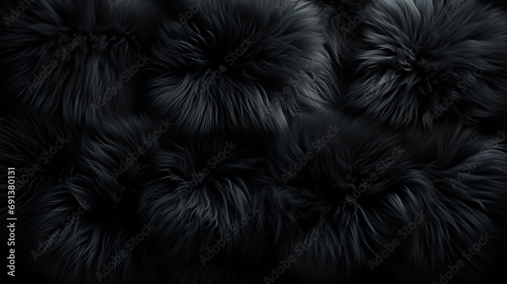 dark black fur texture. Stock Photo | Adobe Stock