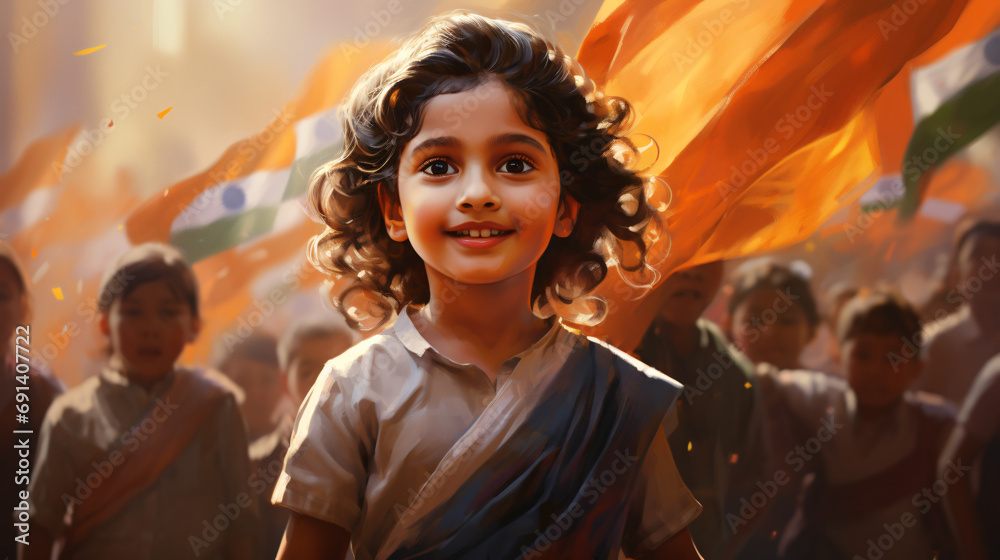 realistic representation of India Republic Day, the cultural and ...